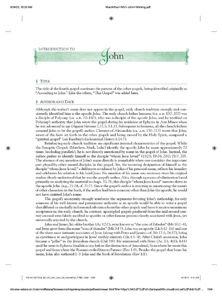 MacArthur Study Bible | PDF