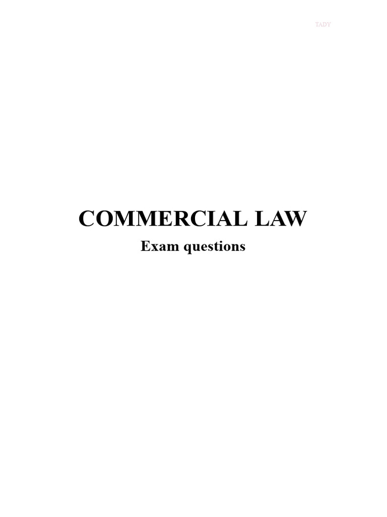 EXamen Final Mercantil - Cuestiones | PDF | Joint Stock Company ...