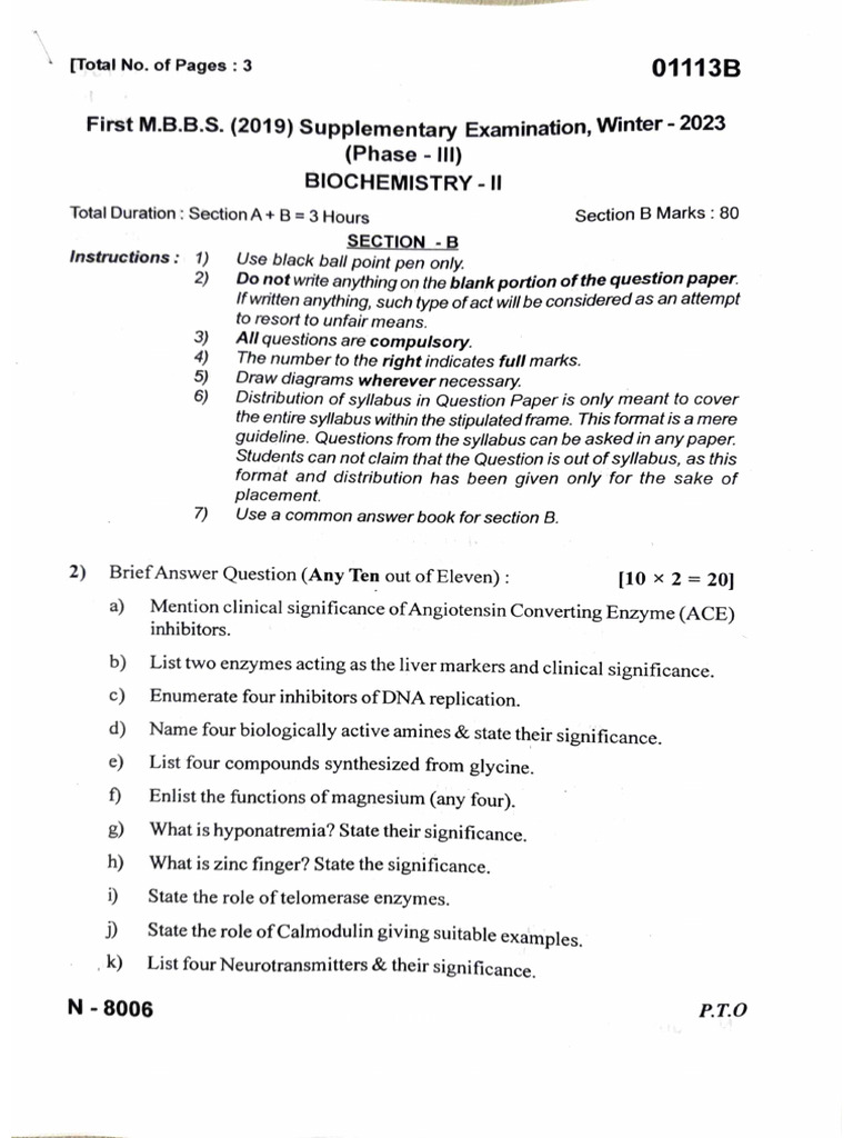 Supplementary Paper II 2024 | PDF