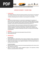 Method Statement For Plastering | PDF | Plaster | Specification (Technical Standard)