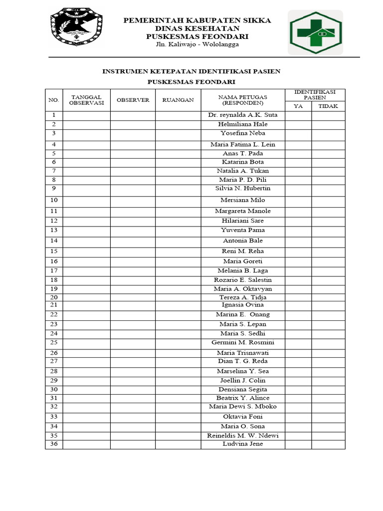 Intrumen Survey IP | PDF