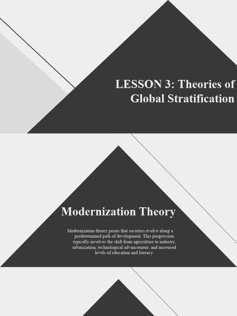 Chapter 2 Lesson 3 | PDF | Modernization Theory | Poverty
