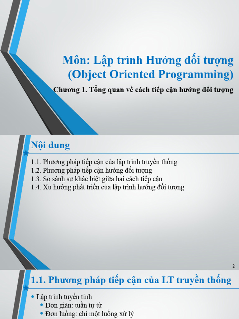 Oop 01 Tong Quan LTHDT | PDF
