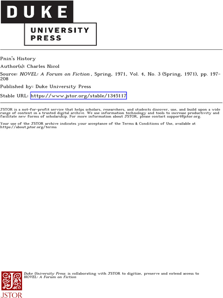 1971 - Charles Nicol - Pnin | PDF