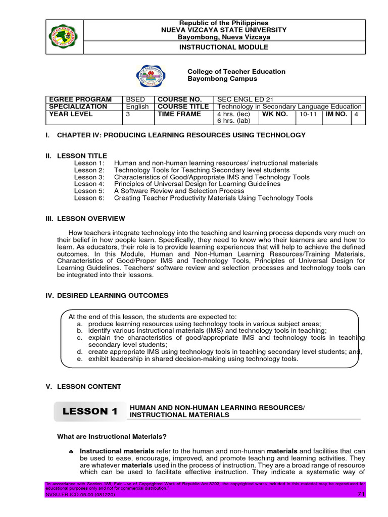 MODULE-4 | PDF | Learning | Information