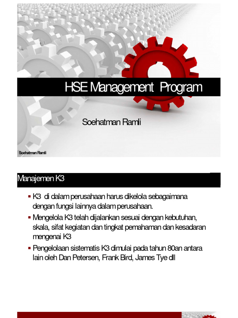 HSE Management Program HSE Management | PDF