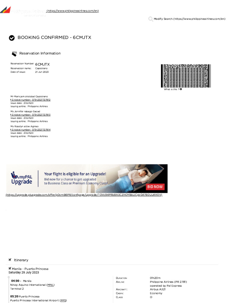 Airline Itinerary | Download Free PDF | Aviation | Transport