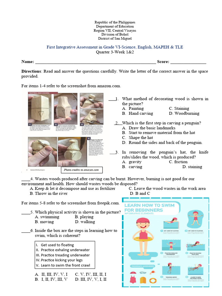 q3 Integrative Assessment1 Grade6 Learners | PDF