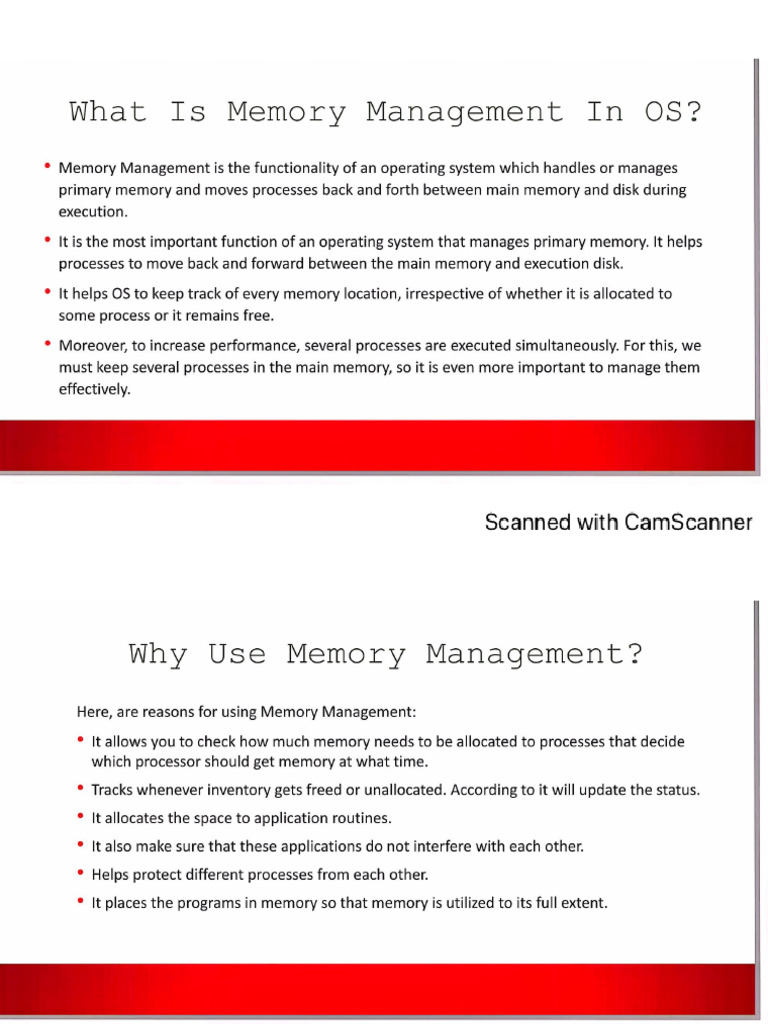 memory management | PDF
