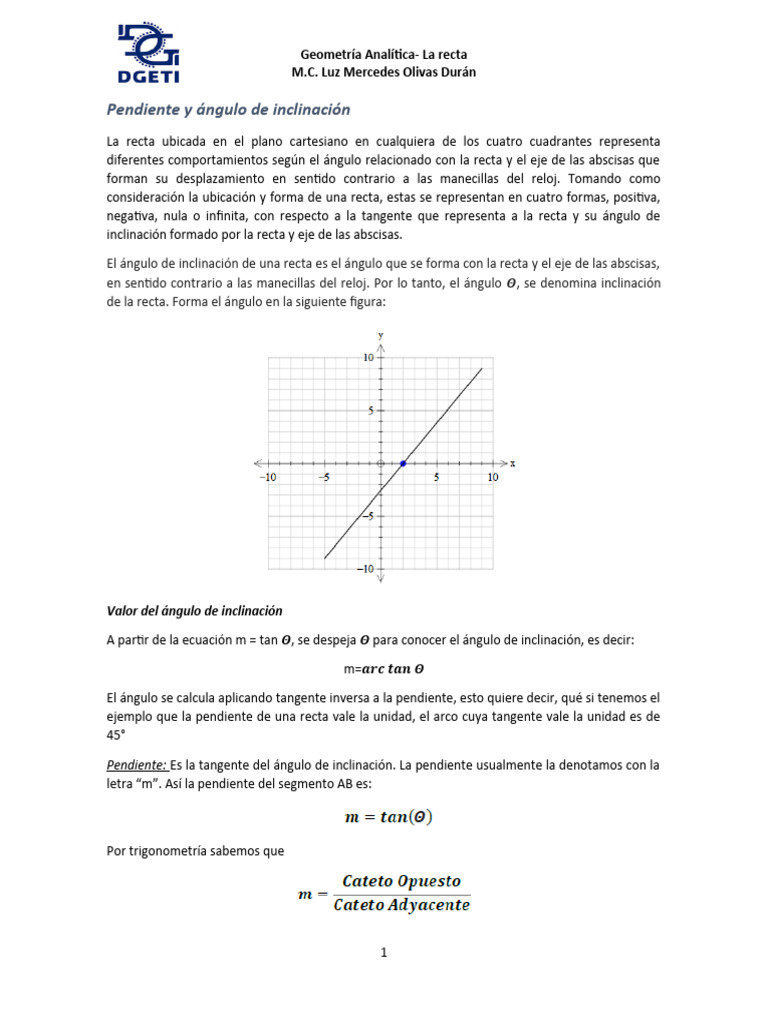 Bloque 2 La Recta | PDF
