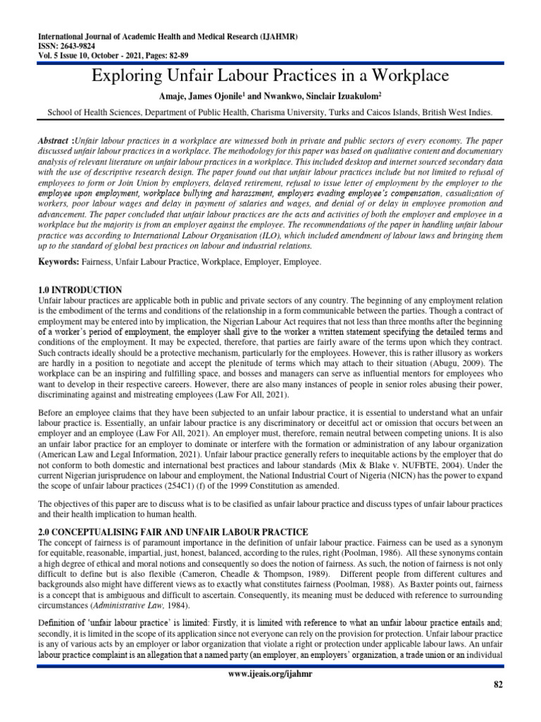 chapter 3 material | PDF | Labour Law | Employment