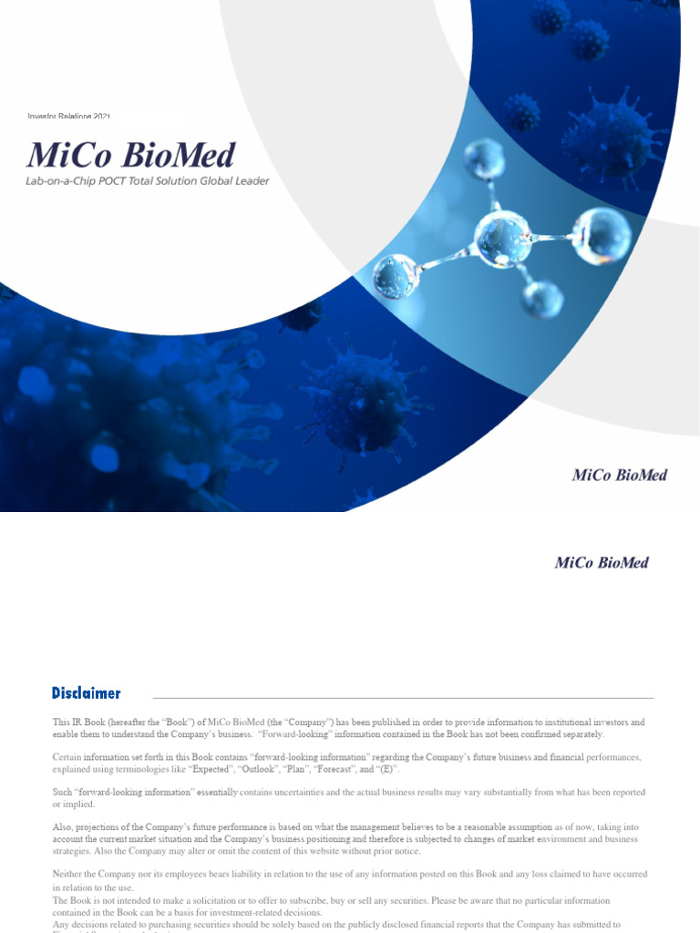 [MiCo BioMed] Company Profile | PDF