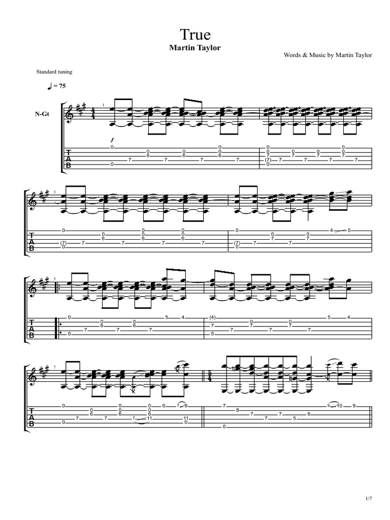 True Martin Taylor | PDF