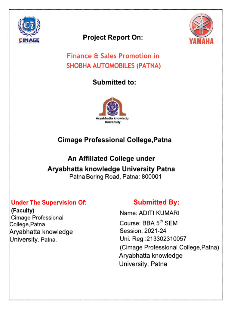 REPORT ADITI - Merged | PDF | Internship | Job Hunting