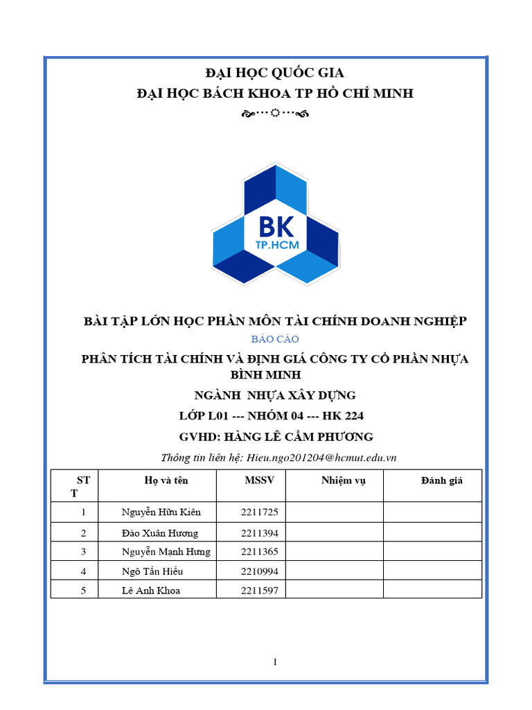 BTL - L01 - Nhóm 4 Đ T 1 | PDF