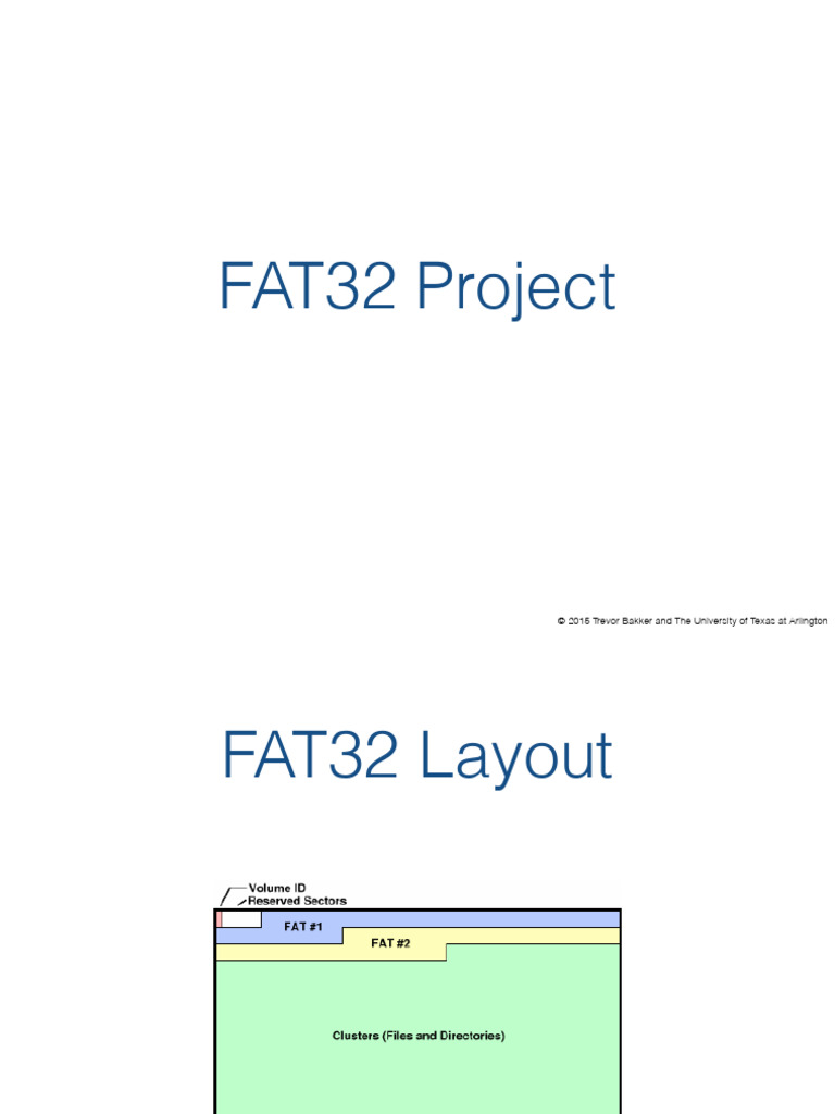FAT32 Layout and Directory Structure | PDF