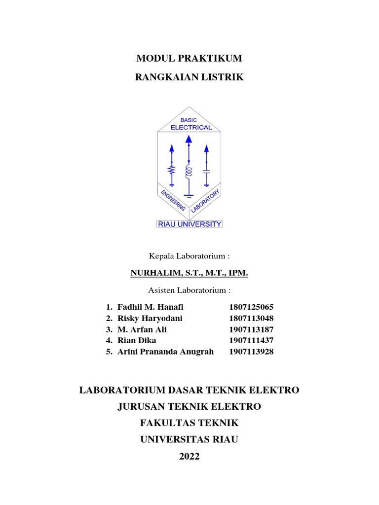 Modul Praktikum Rangkaian Listrik | PDF