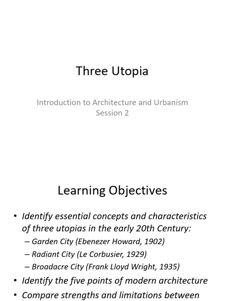 Three Utopia | PDF