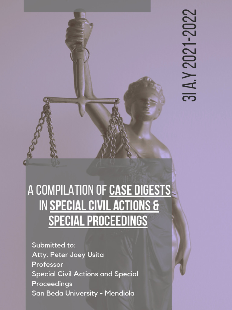 3i Specpro Digests 2021 2022 | PDF | Law
