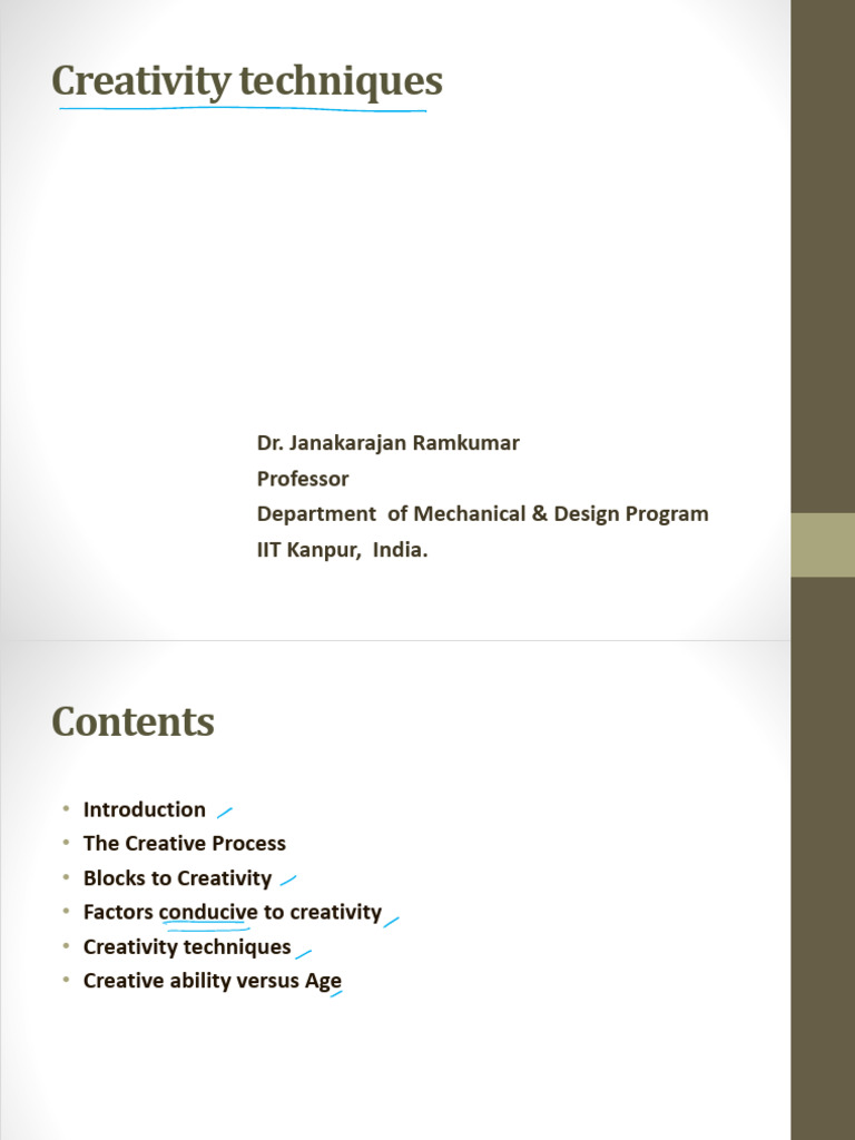 23b-c. Creativity Techniques | PDF | Creativity | Brainstorming