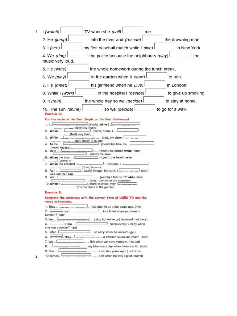 past simple con used to | PDF