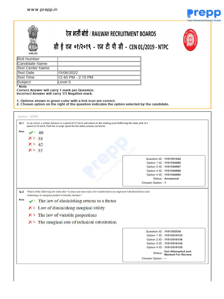 RRB NTPC CBT Analy Rajesh | PDF