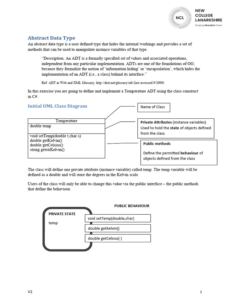 ADT Temperature Exercise | PDF | Class (Computer Programming) | Method ...