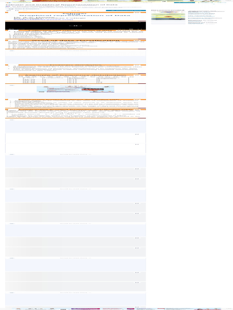Tabular and Graphical Representation of Data | Download Free PDF ...