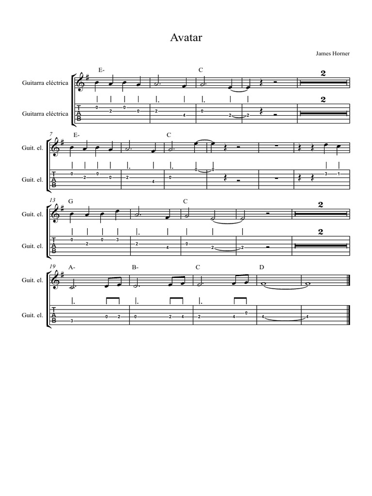 Avatar - Partitura Completa | PDF