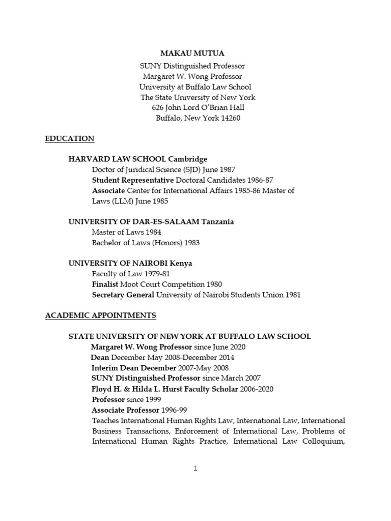 Mutua Makau | PDF | Human Rights | International Law