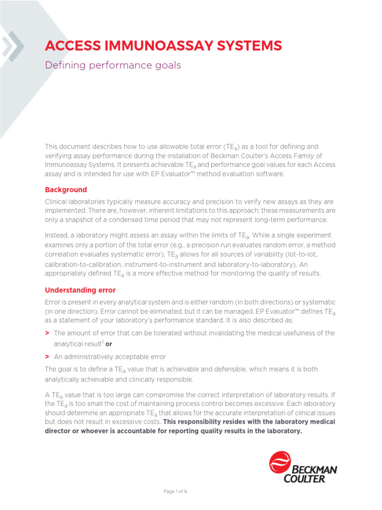 2020-7934 Defining Performance Goals | PDF | Accuracy And Precision | Assay