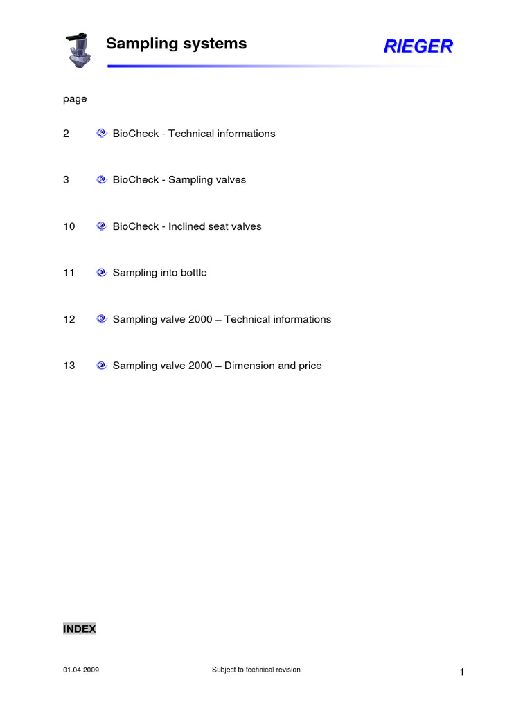 6_sampling_valves[1] | PDF | Valve | Sterilization (Microbiology)
