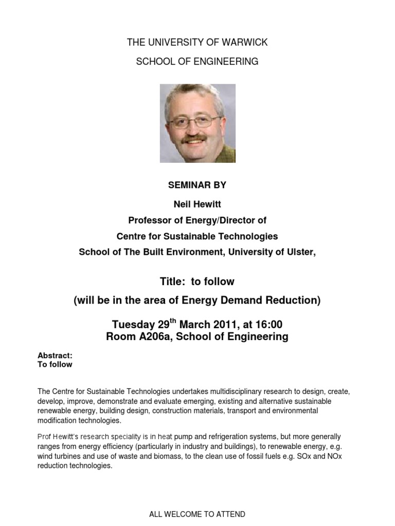 Neil Hewitt Seminar Ad 29-03-11 | PDF | Art | Technology & Engineering