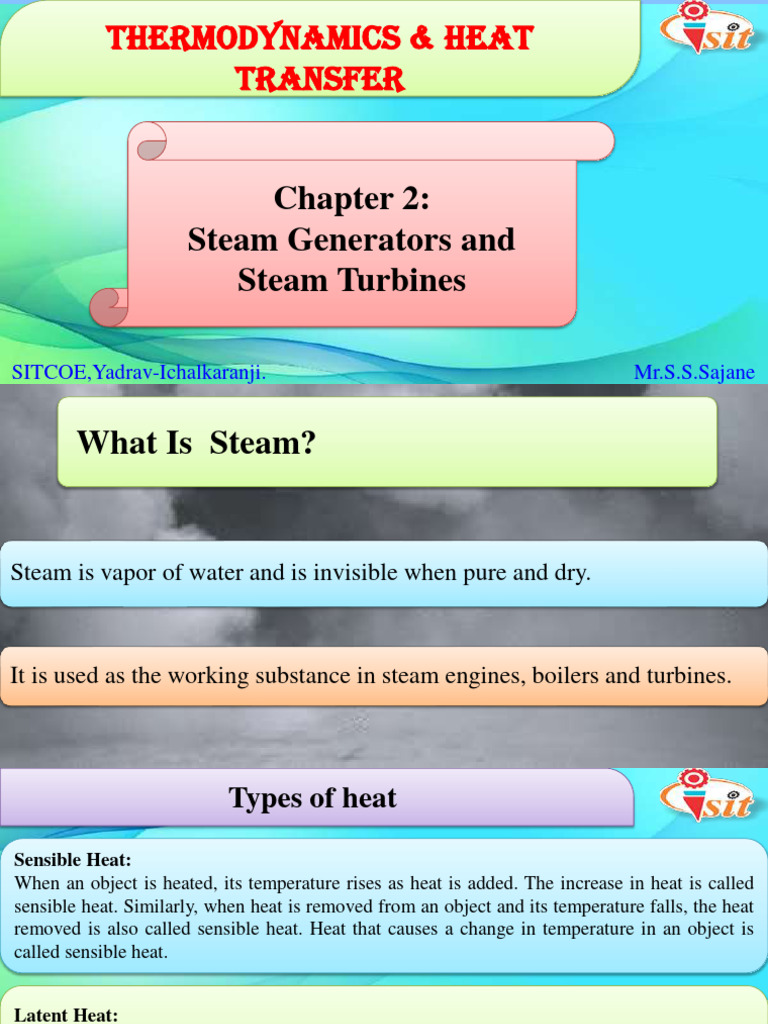 Thermodyanamics- Formation of Steam & Introduction to Boiler | PDF ...