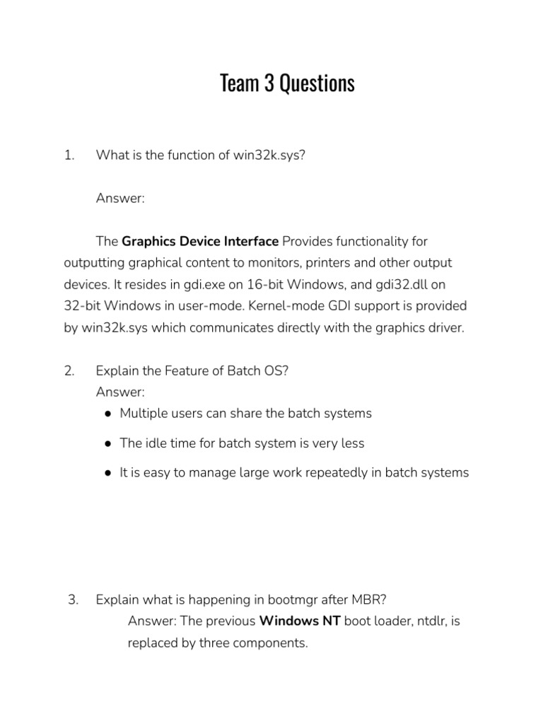 Windows Q&a | PDF | Computer File | Booting