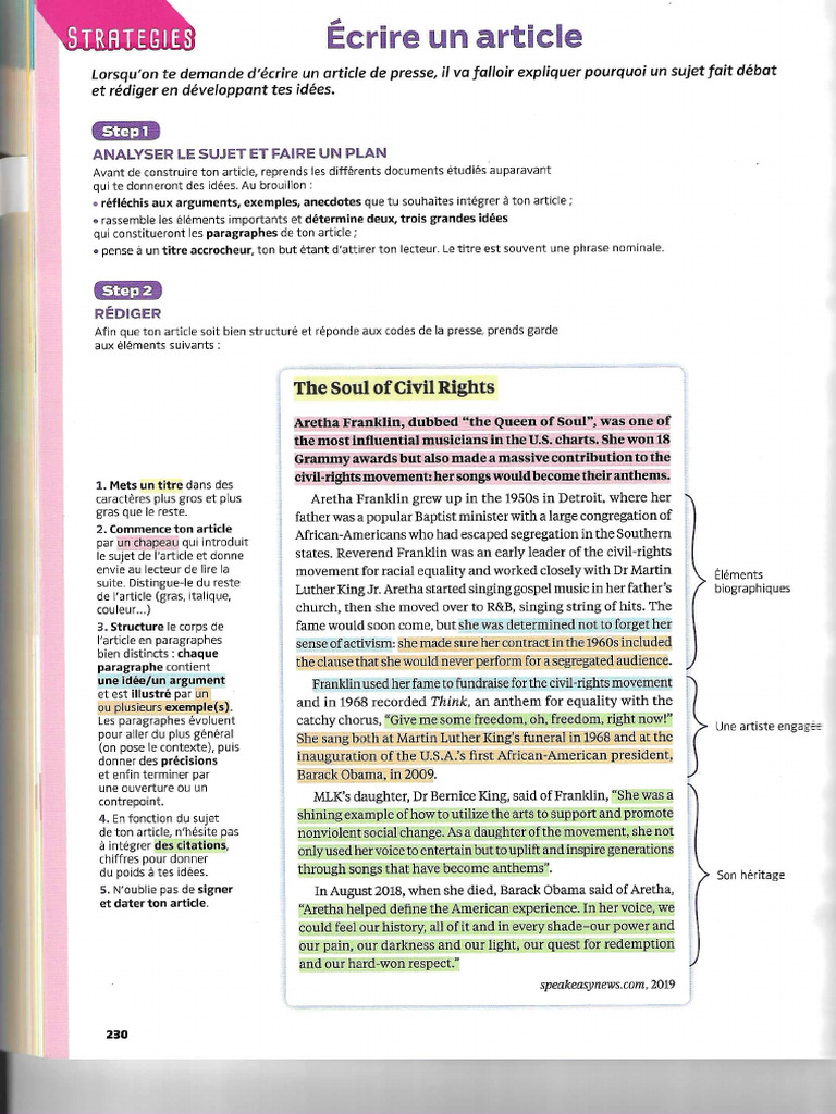 How To Write An Article (10th Grade) | PDF