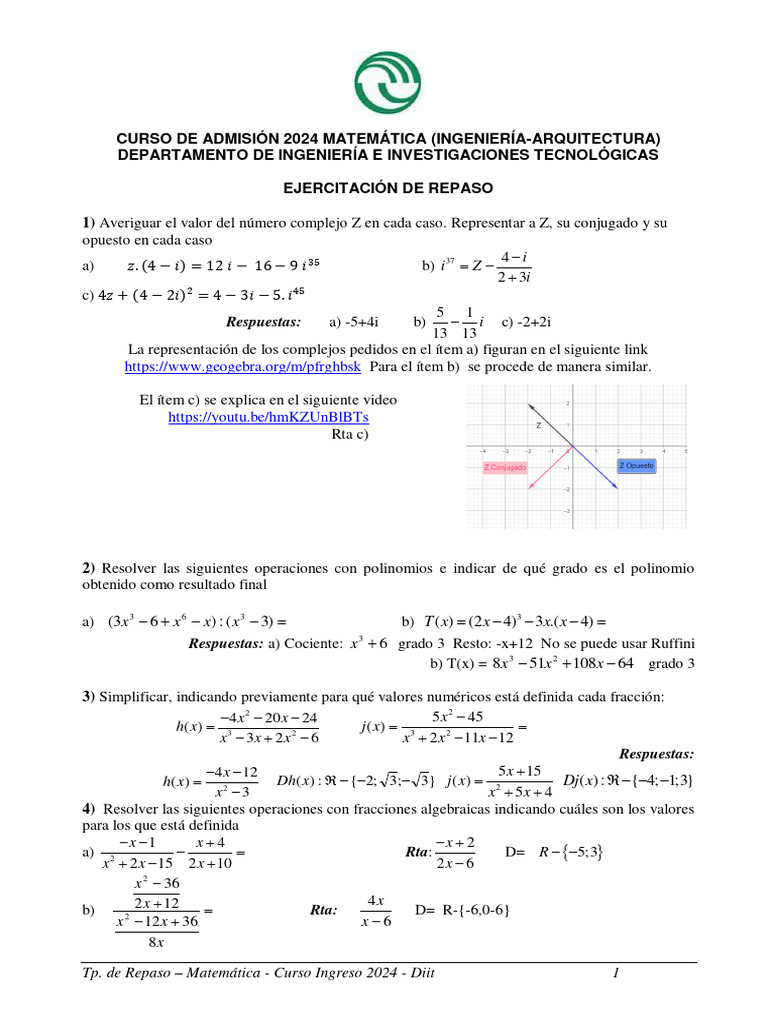 TP-DE-REPASO--MATEMATICA-INGRESO-2024-FINAL | PDF | Matemática Elemental | Análisis matemático