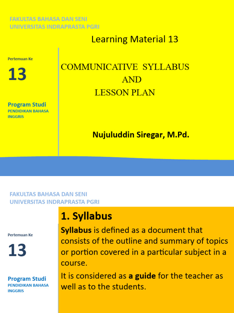 Curriculum and Material Development PPT 13 Curmadev Sem. Gasal 21-22 ...