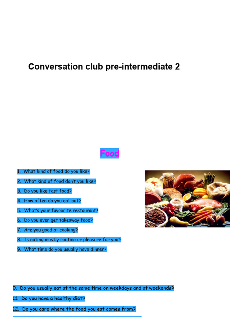 Conversation Club | PDF