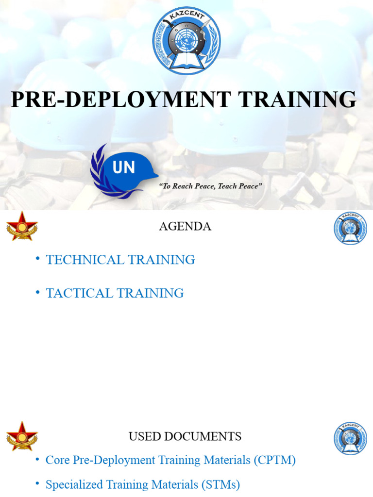 Pre-Deployment Training for UN Peacekeepers | PDF | Peacekeeping ...