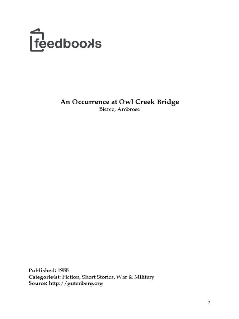 Ambrose Bierce - An Occurrence at Owl Creek Bridge | PDF | Ivanhoe
