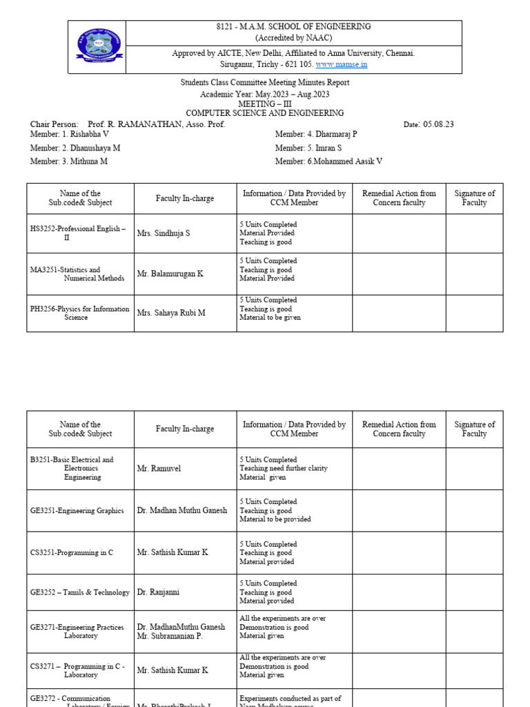 Cse Ccm Template Pdf Science