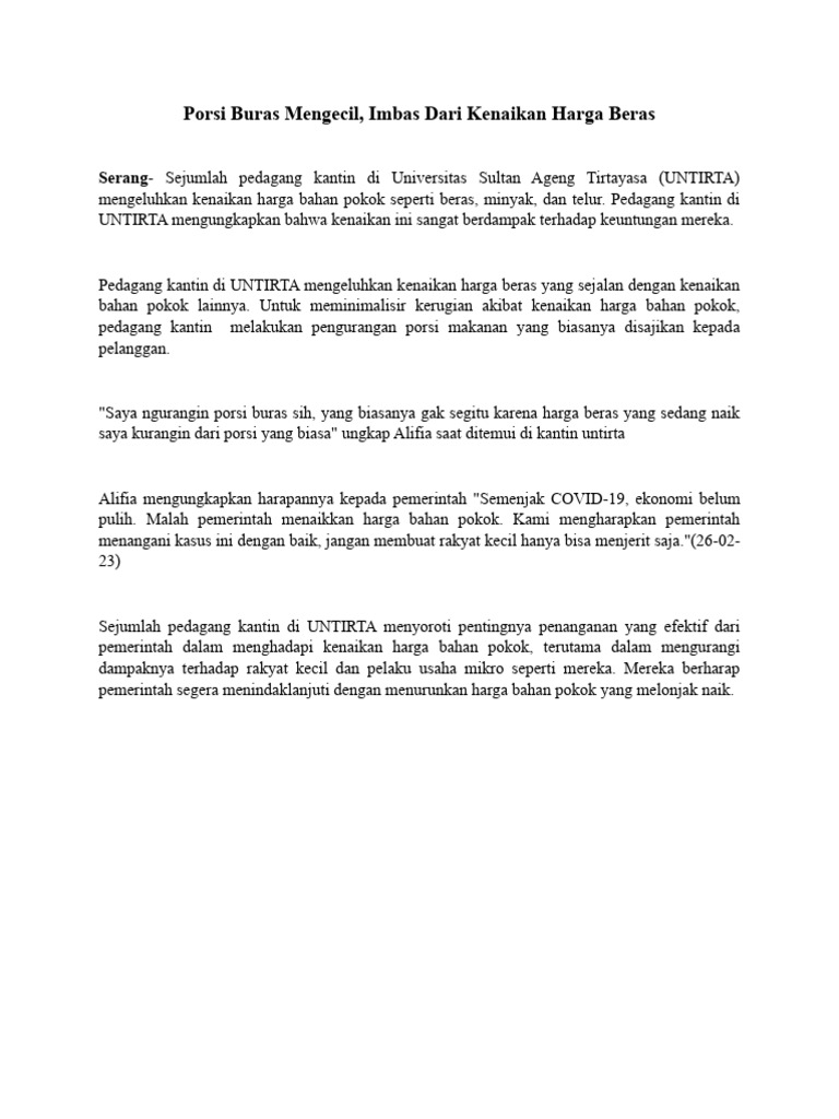 Tugas 2_Rian Agni Wildan_6662220029_Penulisan Berita Dan Penulisan Kreatif | PDF