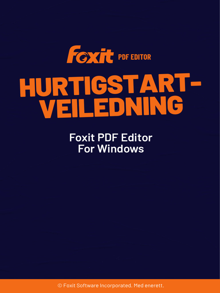 Foxit PDF Editor - Quick Guide | PDF