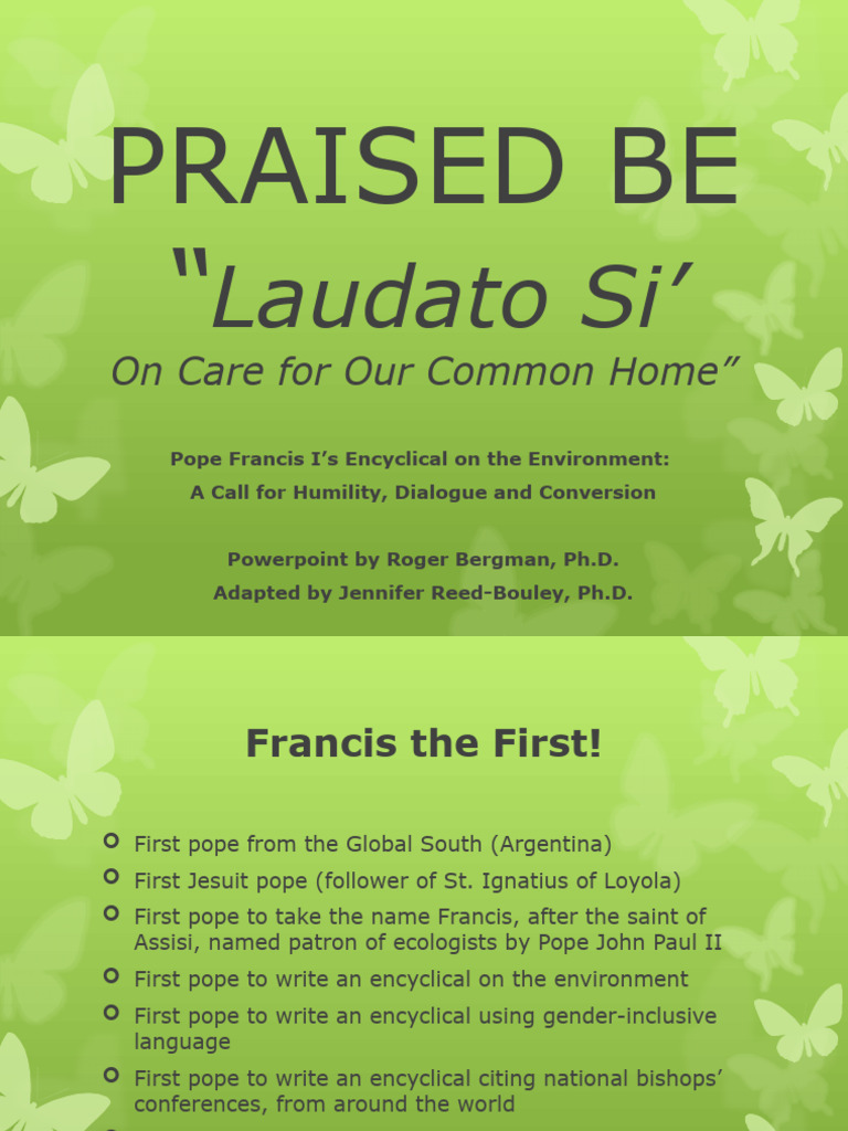 Laudato Si Roger Bergman 2 With Great Notes To Add To 1 | PDF | Climate ...