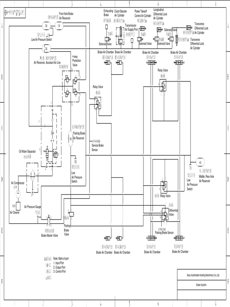 STC800 Brake System Schematic | PDF | Brake | Transportation Engineering
