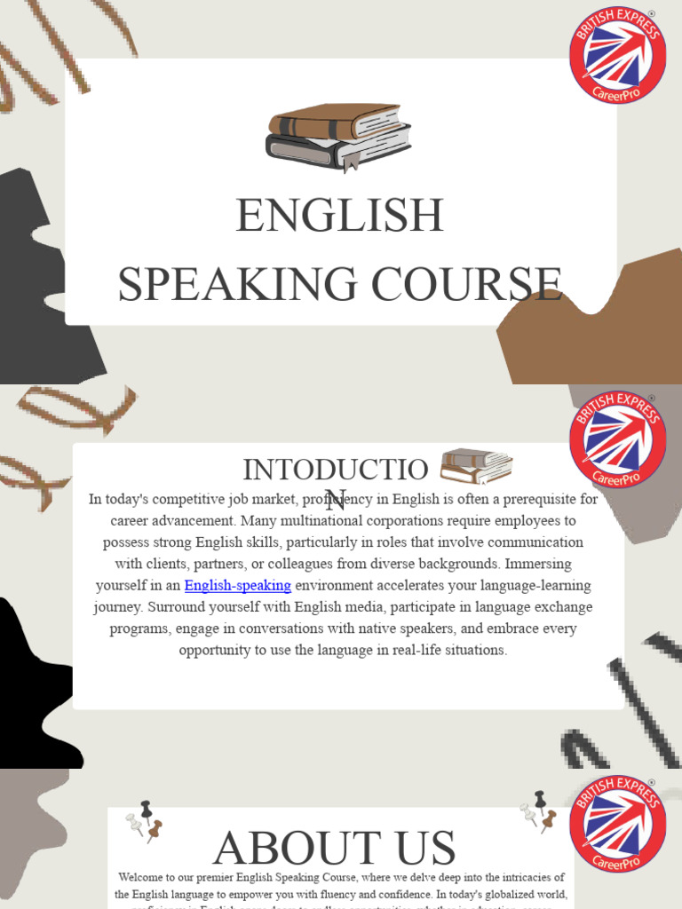 English Speaking Course | PDF