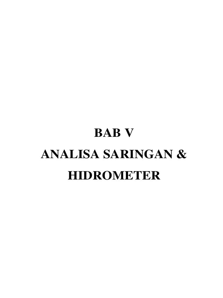 Analisa Gradasi Butiran Tanah | PDF