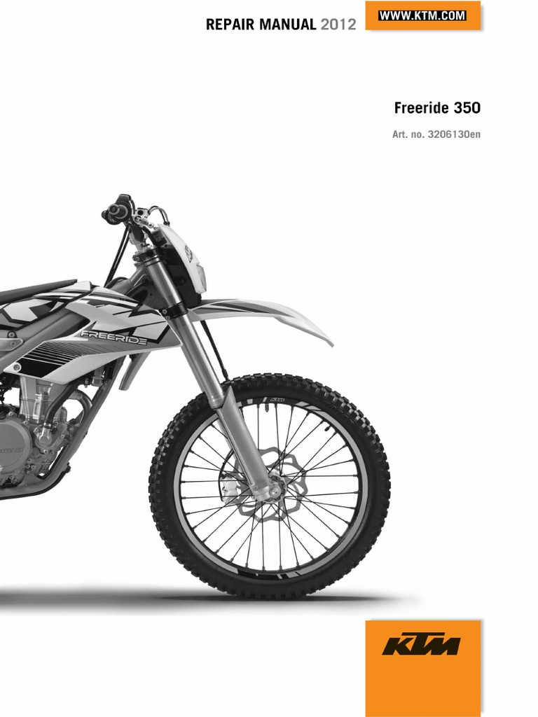 2012 KTM Freeride 350 Service Repair Manual | PDF