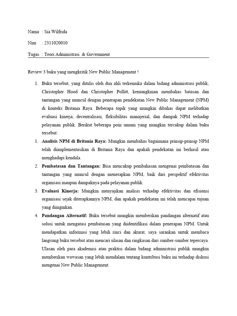 review buku adm sia | PDF